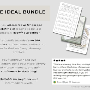 30-day Landscape Sketching Practice Bundle | Printable PDF Workbook ...
