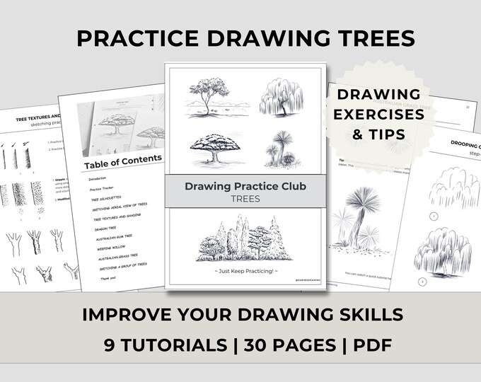 How to Draw Trees Hardcover Book by Gregory Brown 1944 6th Impression ...