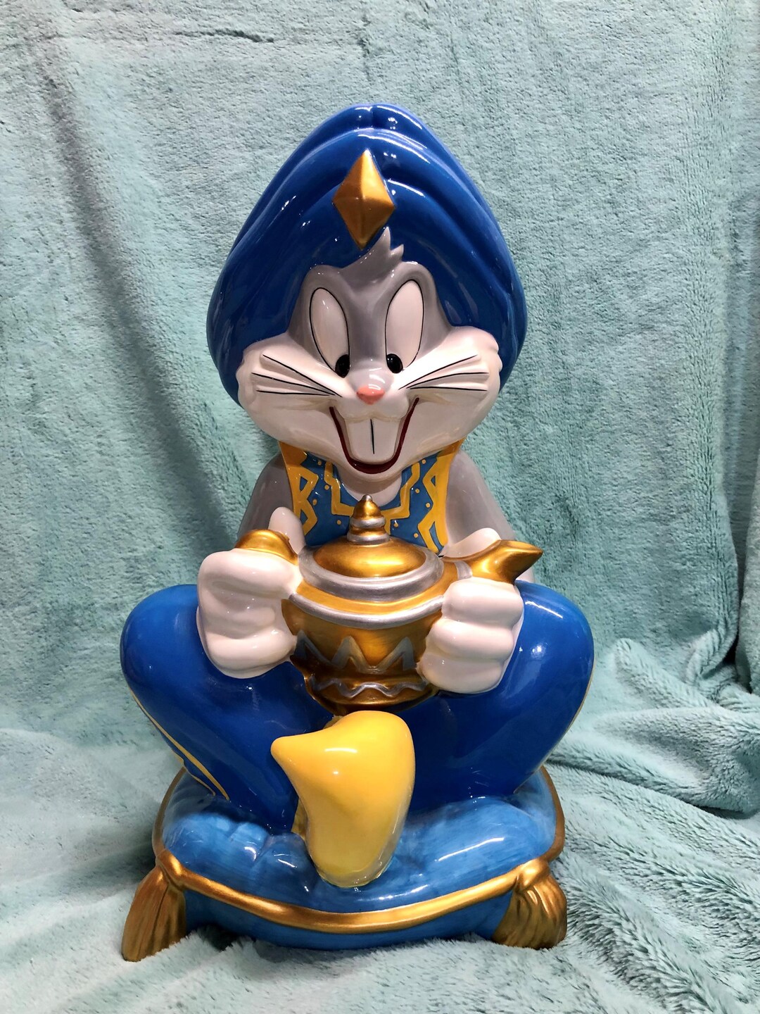 VINTAGE 1998 Looney Tunes Bugs Bunny Genie Cookie Jar - Etsy