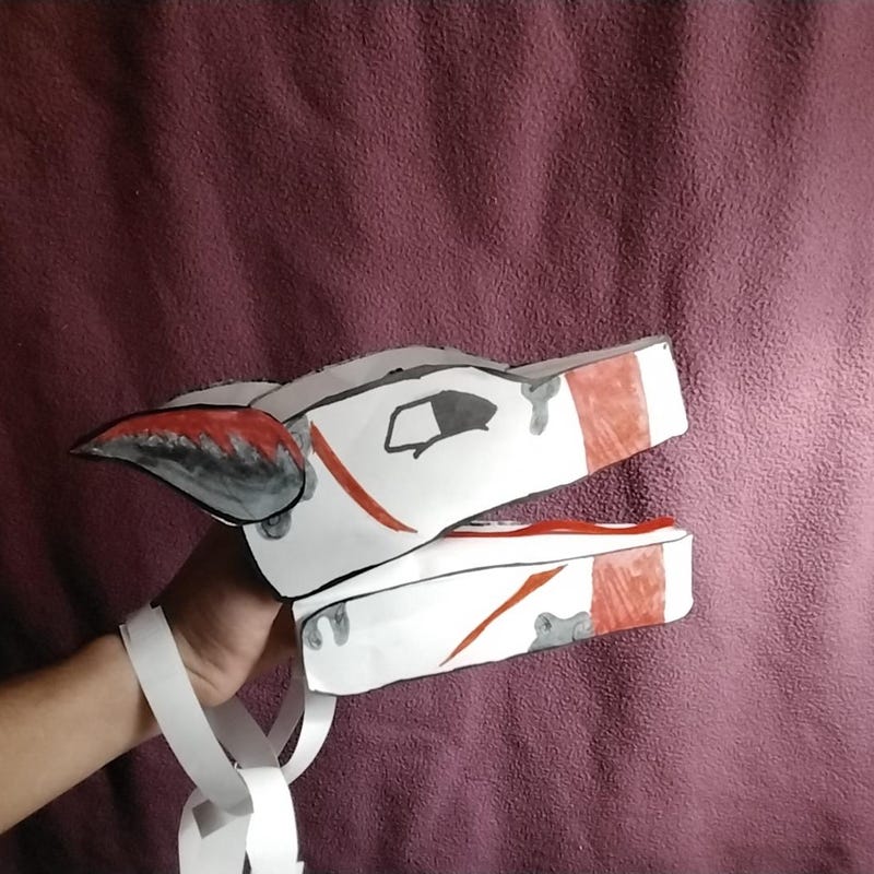 Paper Dragon Puppet - Etsy