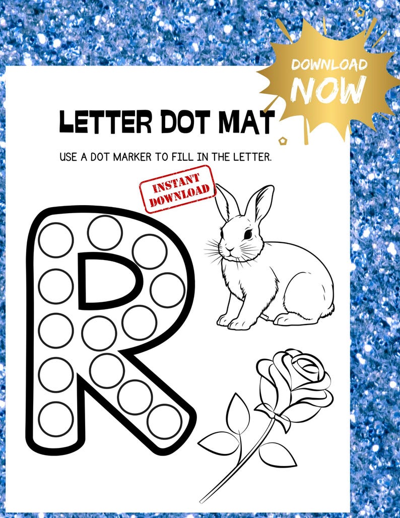 Letter R Dot Marker Page | Learn the Letter R Activity | Preschool ...