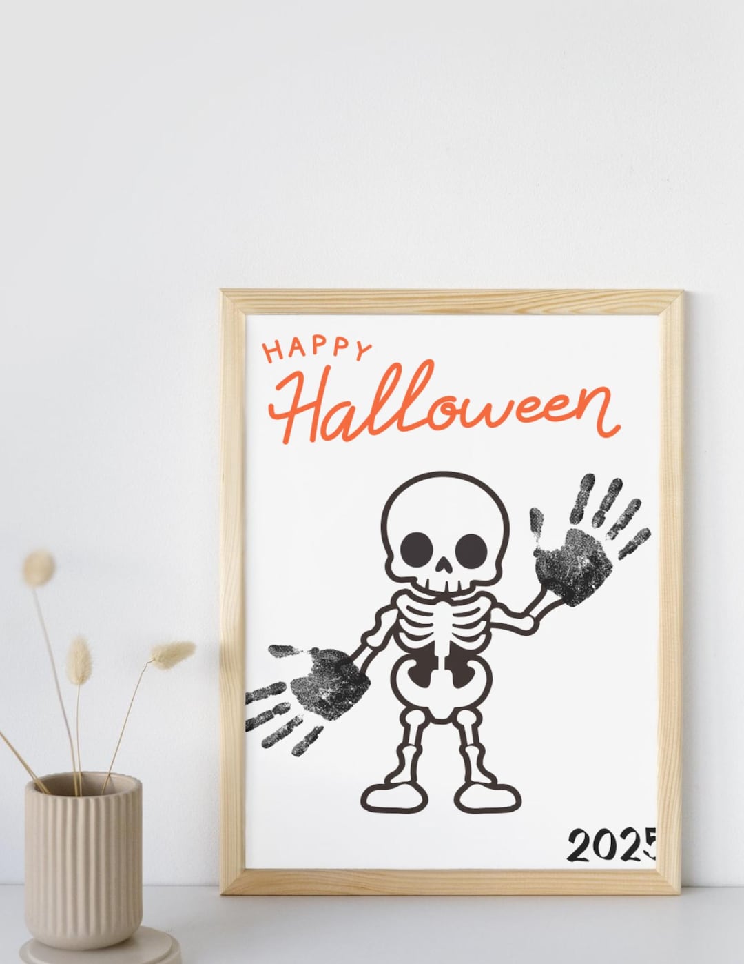 Funny Skeleton Happy Halloween Skeleton Handprint Craft 2025 Halloween ...