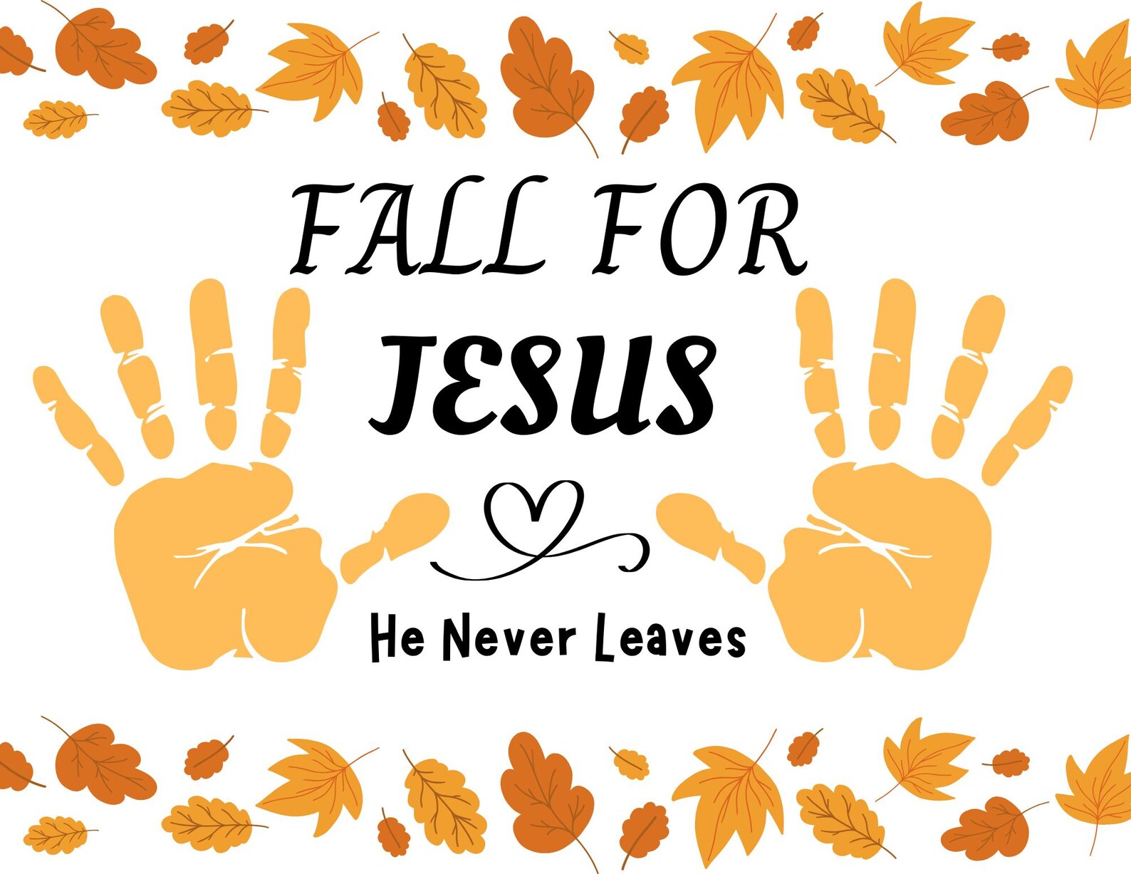 Fall for Jesus Handprint Craft | Christian Fall Kids Craft | Sunday ...