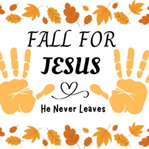 Fall for Jesus Handprint Craft | Christian Fall Kids Craft | Sunday ...