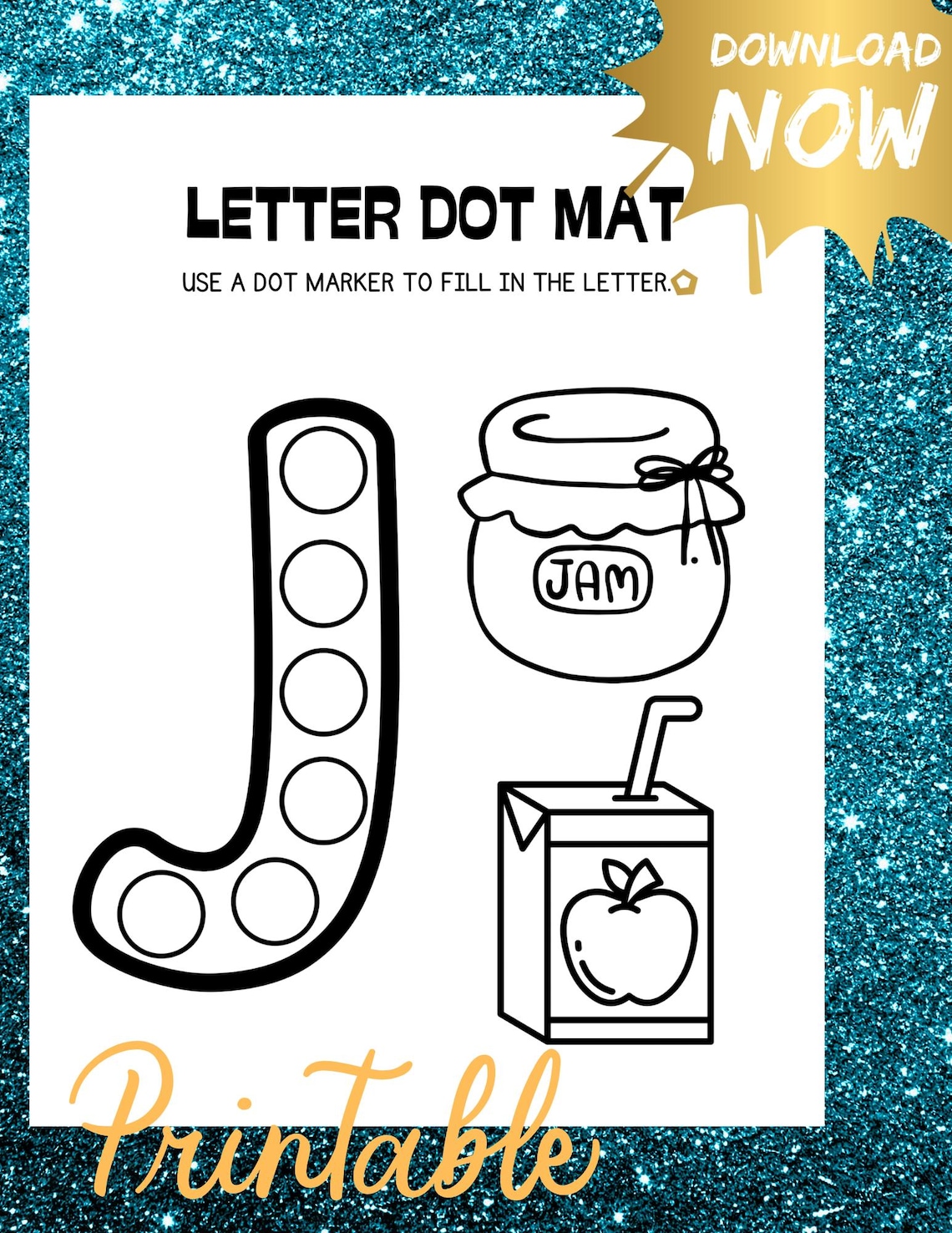 Letter J Dot Marker Page | Learn the Letter J Activity | Preschool ...
