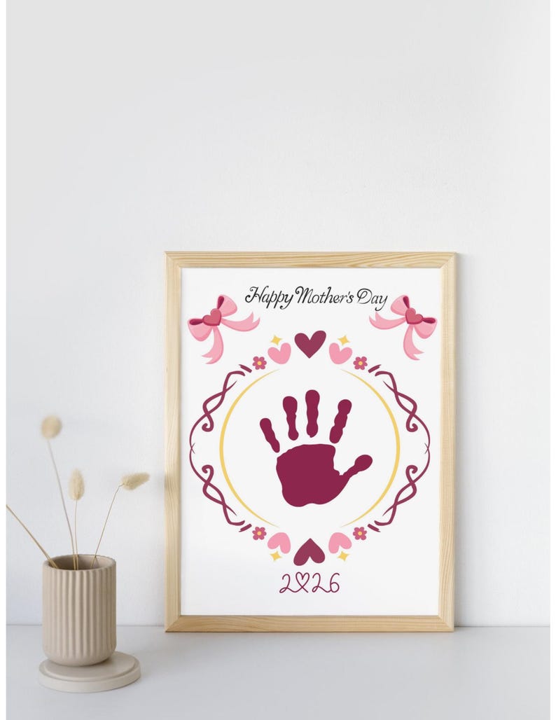 Mother’s Day Handprint Craft Printable Toddler Preschool Daycare ...