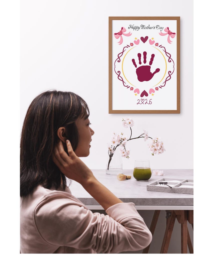 Mother’s Day Handprint Craft Printable Toddler Preschool Daycare ...