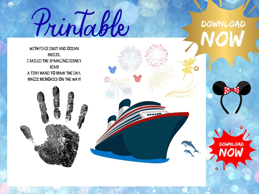 Disney Cruise Handprint Craft for Kids Magical Vacation Keepsake ...