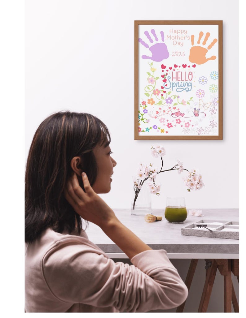 Mother’s Day Handprint Craft 2026 Toddler Preschool Handprint Art ...