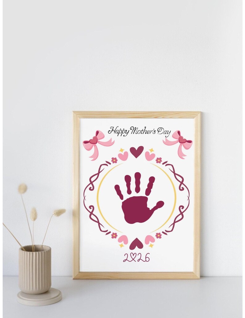 Mother’s Day Handprint Craft Printable Toddler Preschool Daycare ...