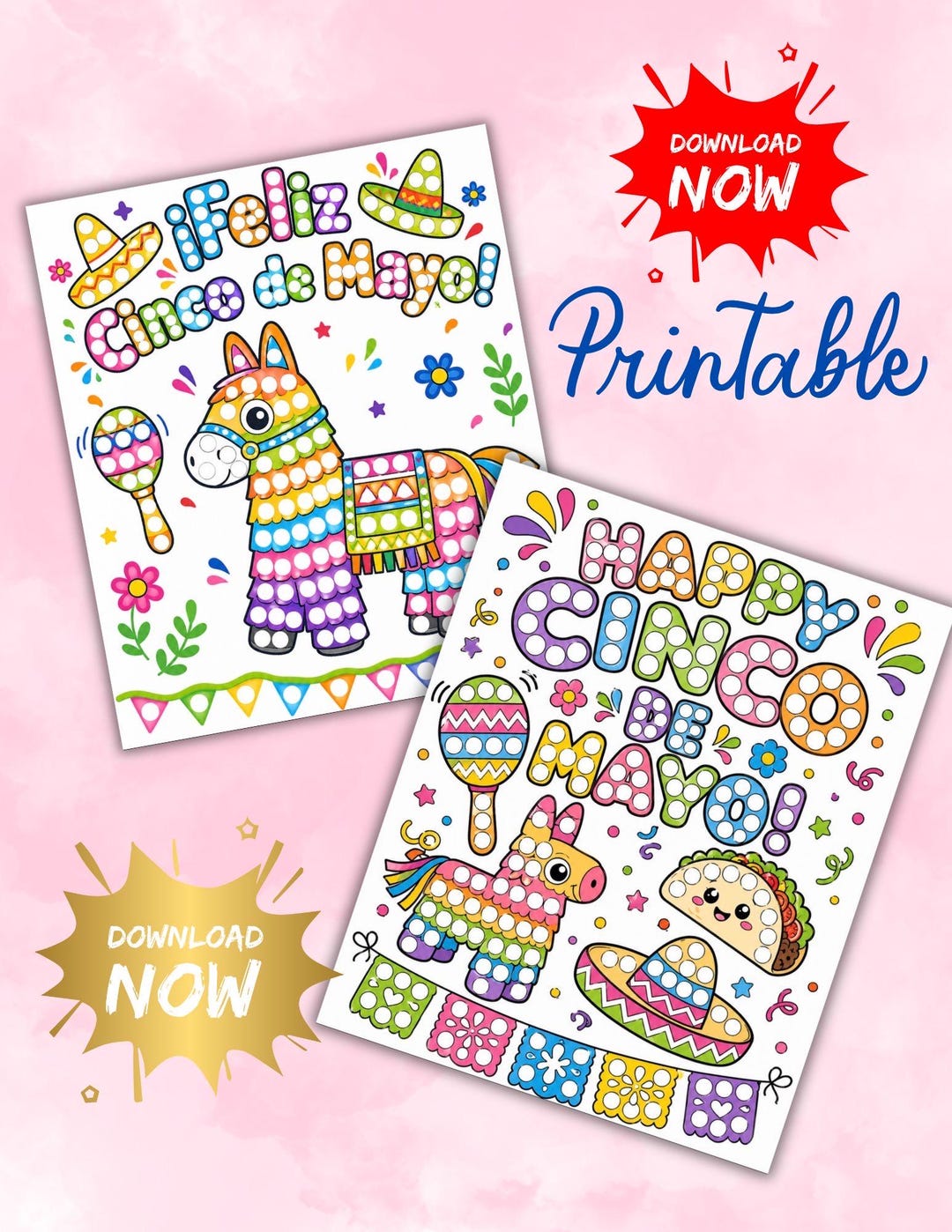 Cinco De Mayo Dot Marker Printable Toddler Preschool Activity Mexican ...