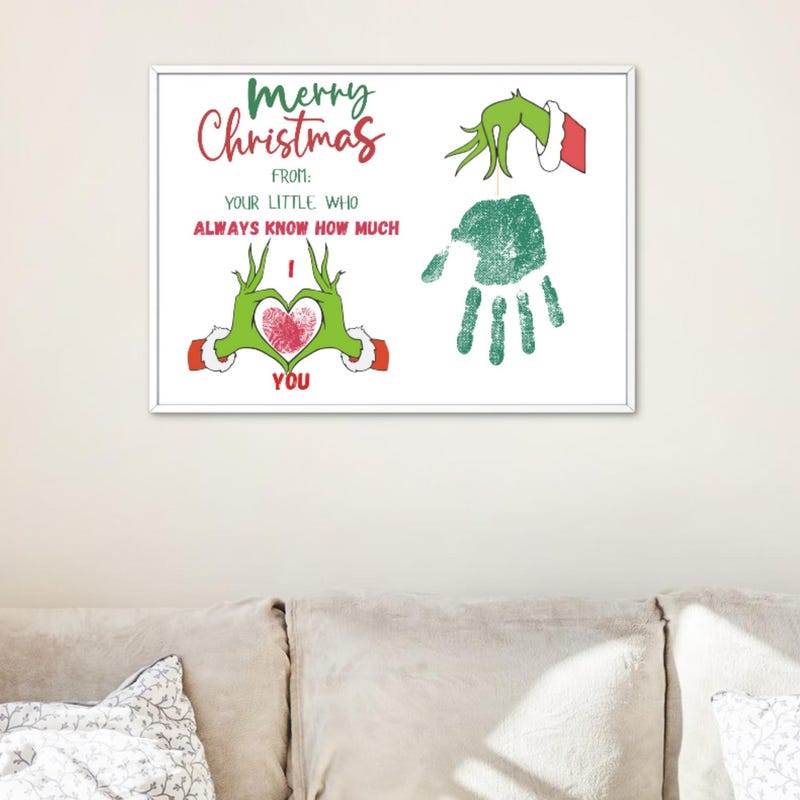 Mano del grinch para imprimir - Etsy México