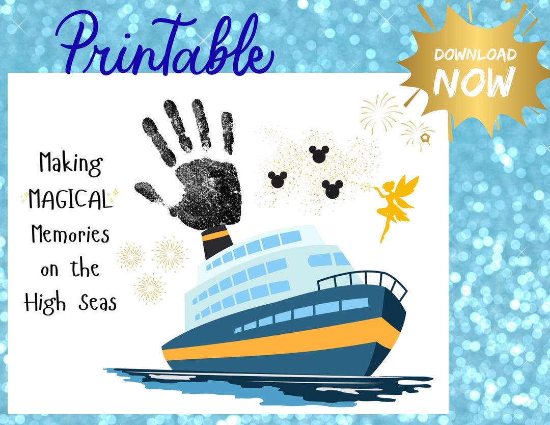 Disney Cruise Handprint Craft for Kids Magical Vacation Keepsake ...