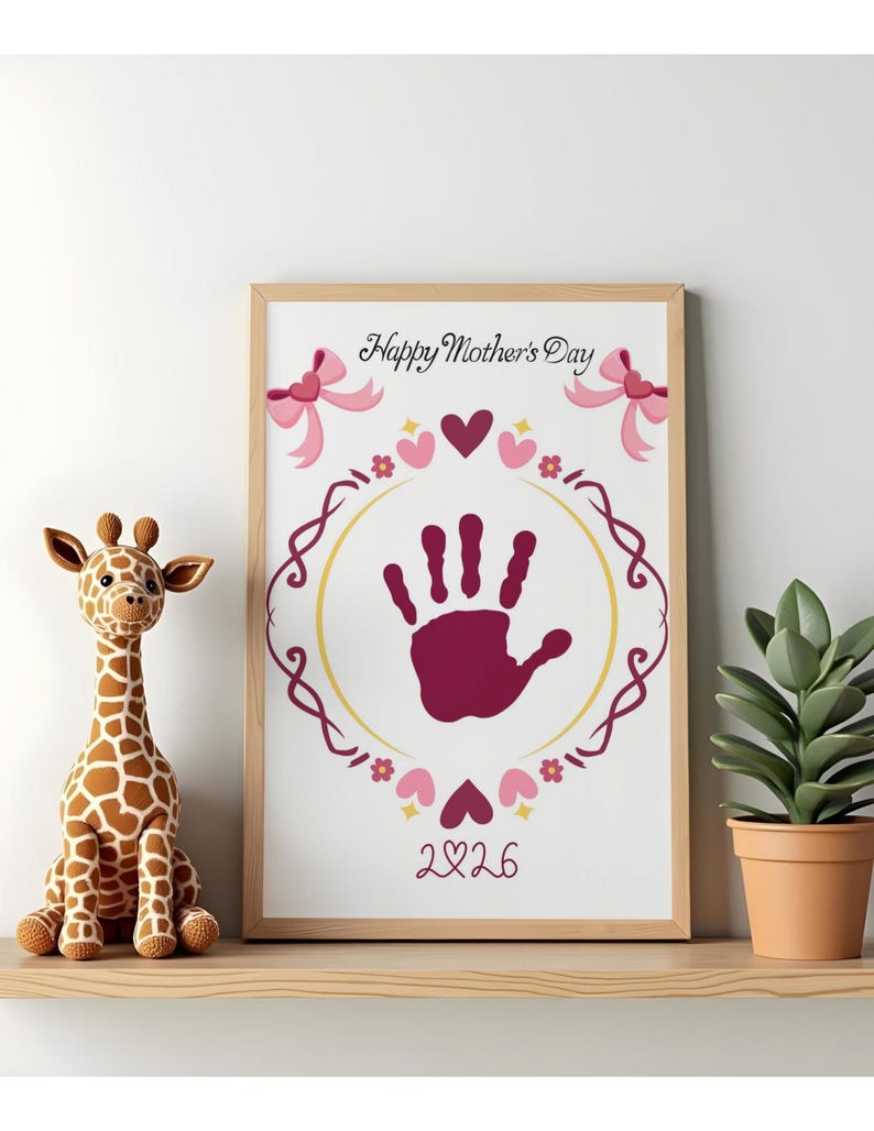 Mother’s Day Handprint Craft Printable Toddler Preschool Daycare ...