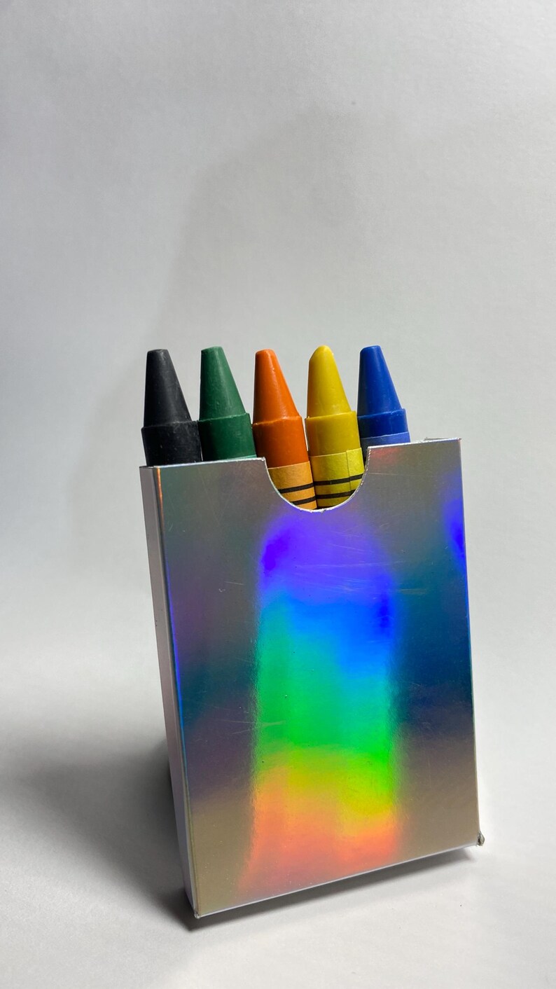 Template Mini Crayon Box (colors Crayon) - Etsy