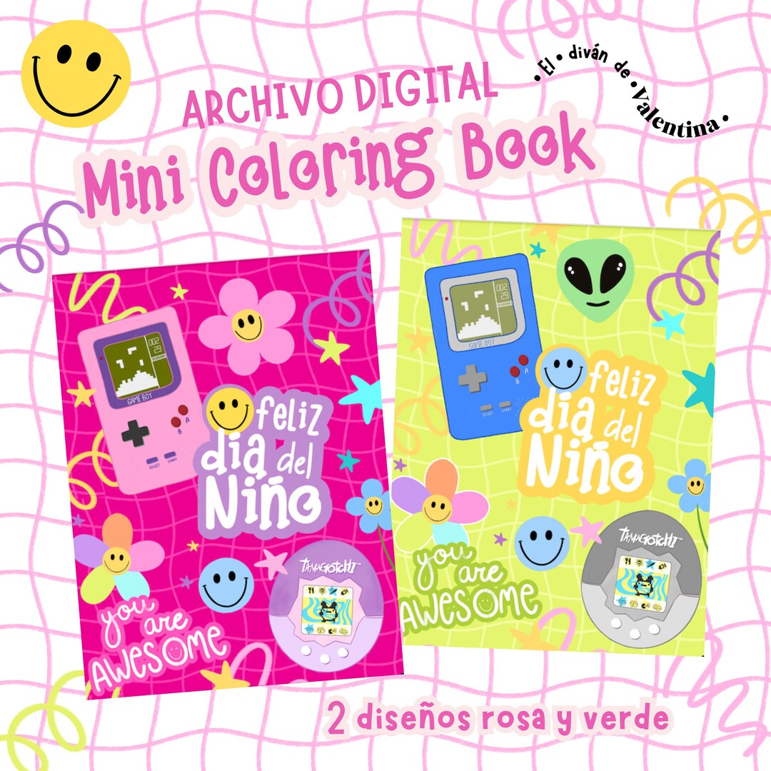 Mini Coloring Book Día del Niño - Etsy México