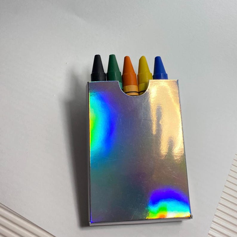 Template Mini Crayon Box (colors Crayon) - Etsy