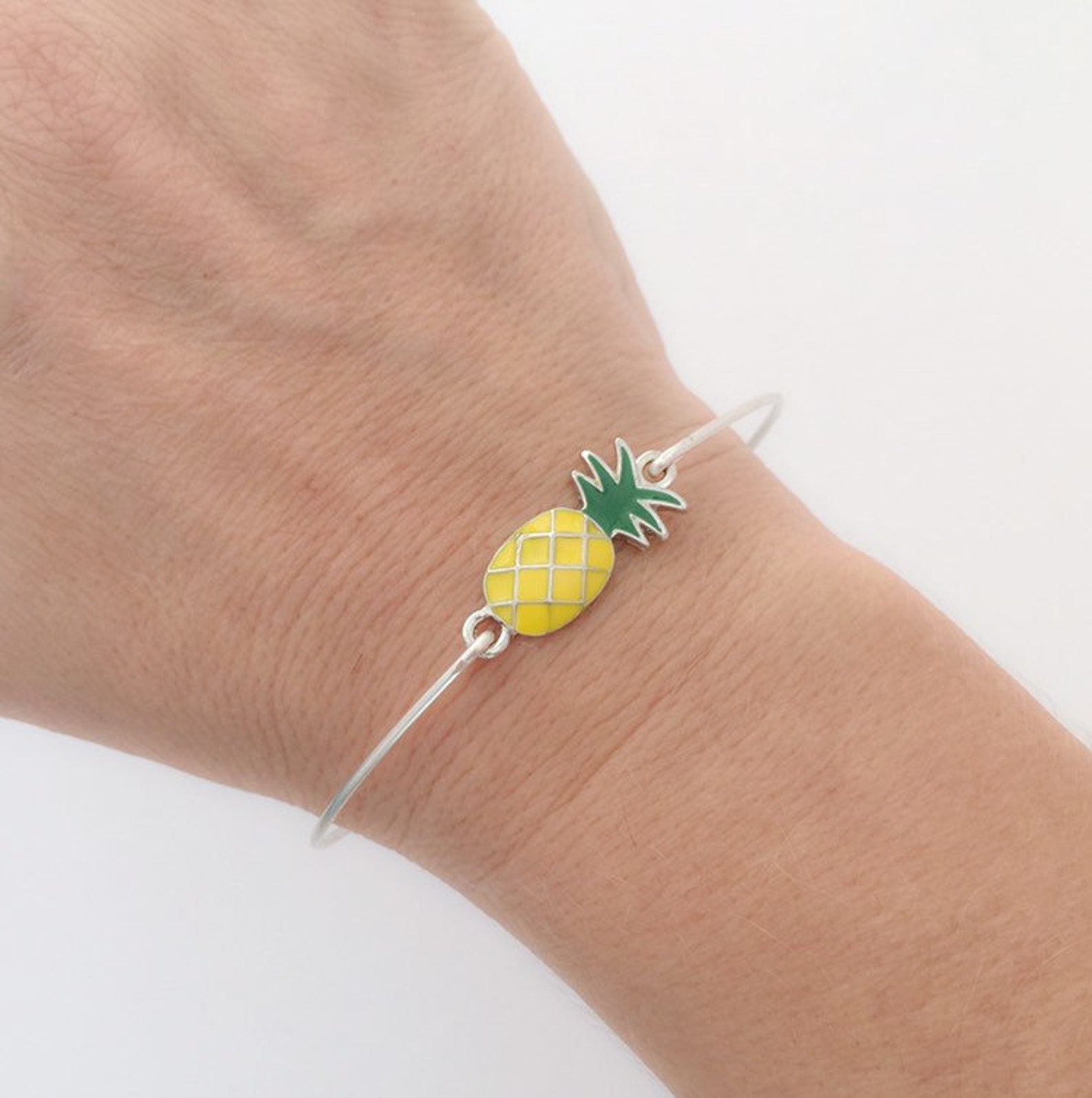 Pineapple Bracelet Pineapple Jewelry Summer Jewelry Hawaiian - Etsy