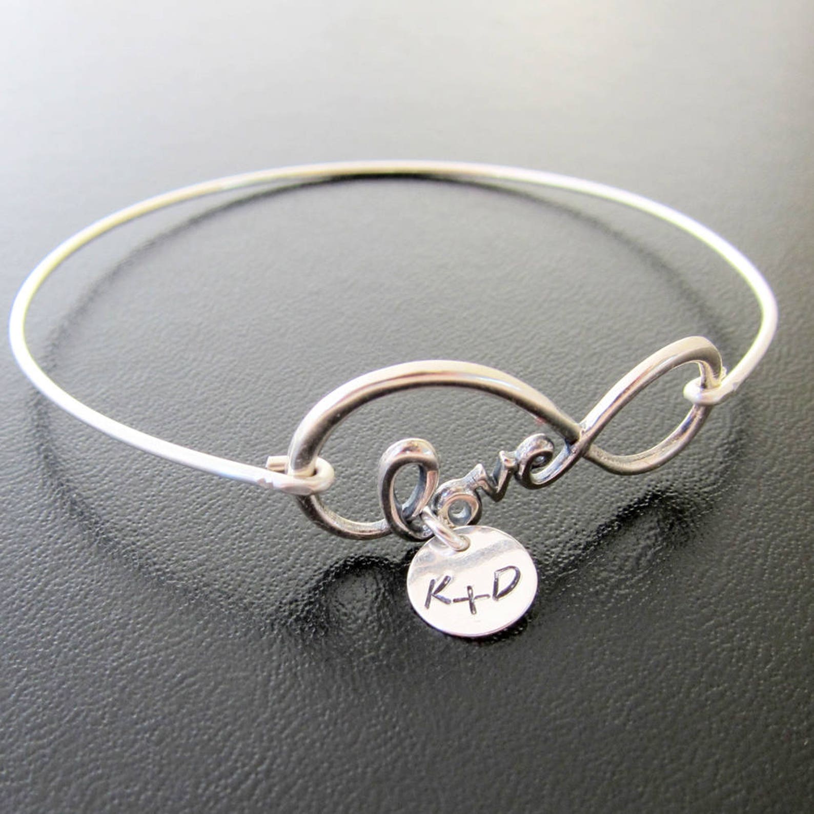 Love Infinity Bracelet Girlfriend Gift Idea Personalize - Etsy