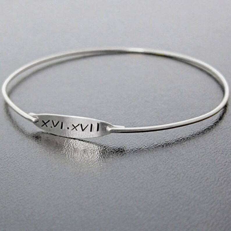 Roman Numeral Bracelet, Roman Jewelry Theme, Wedding Bracelet, Wedding ...
