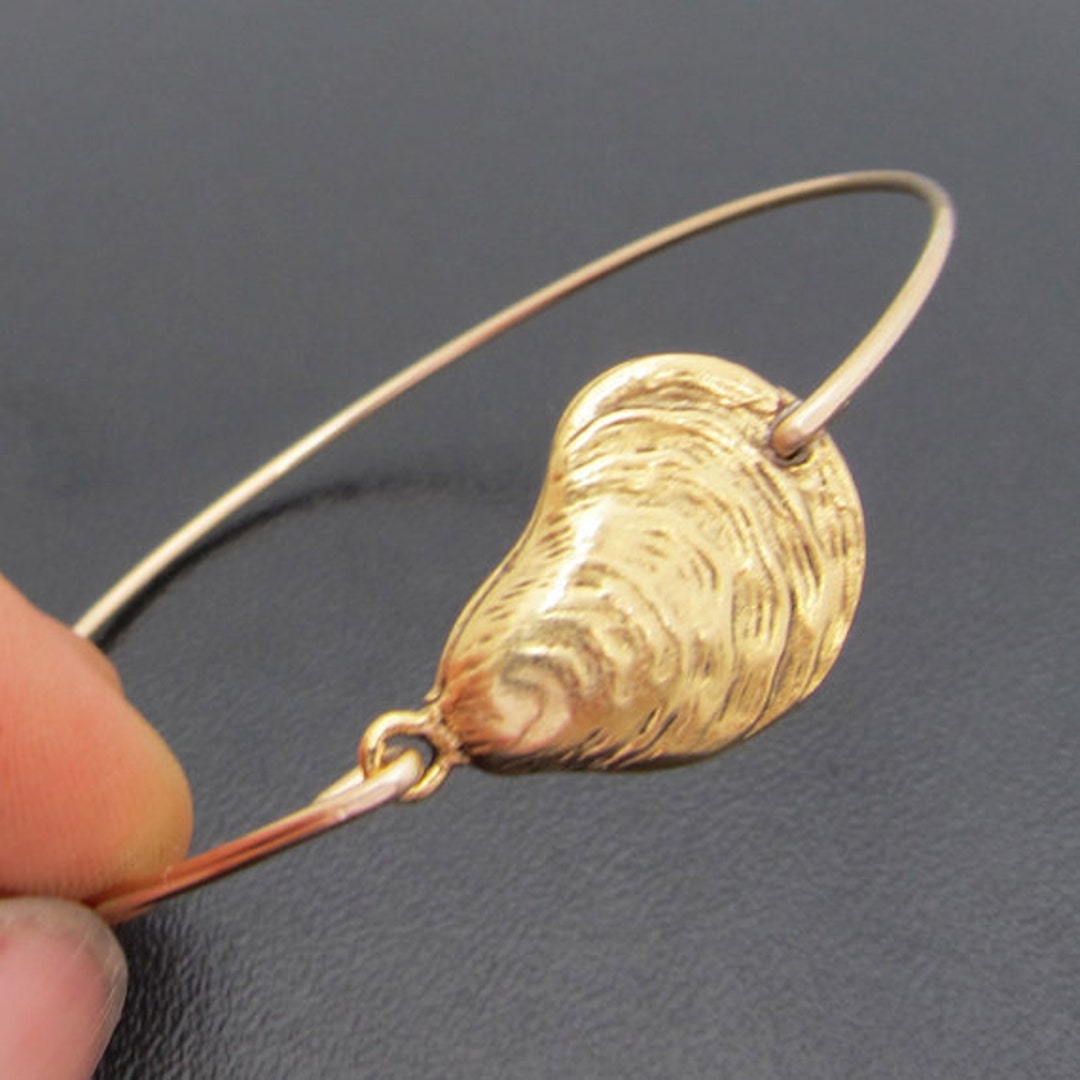 Shell Bracelet, Mussel Shell Bracelet, Mussel Shell Jewelry, Gold Shell ...