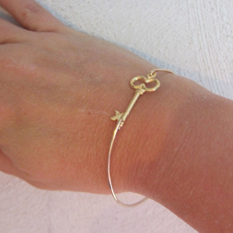 Skeleton Key Bracelet Skeleton Key Bangle Skeleton Key Jewelry ...