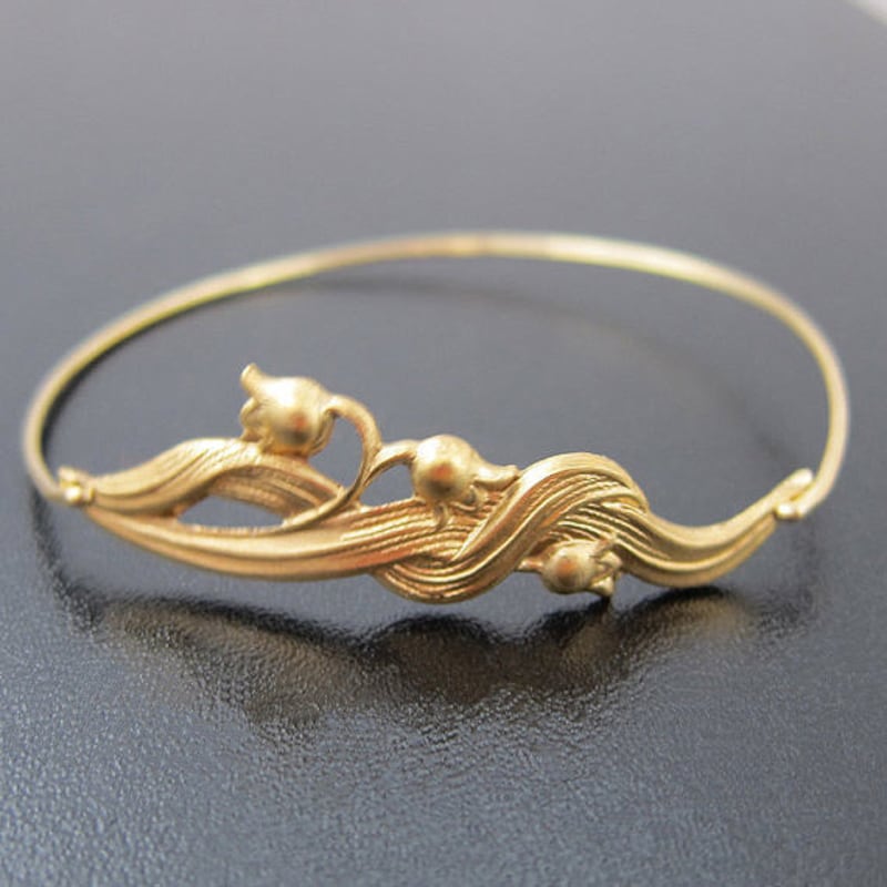 Flower Bangle - Etsy