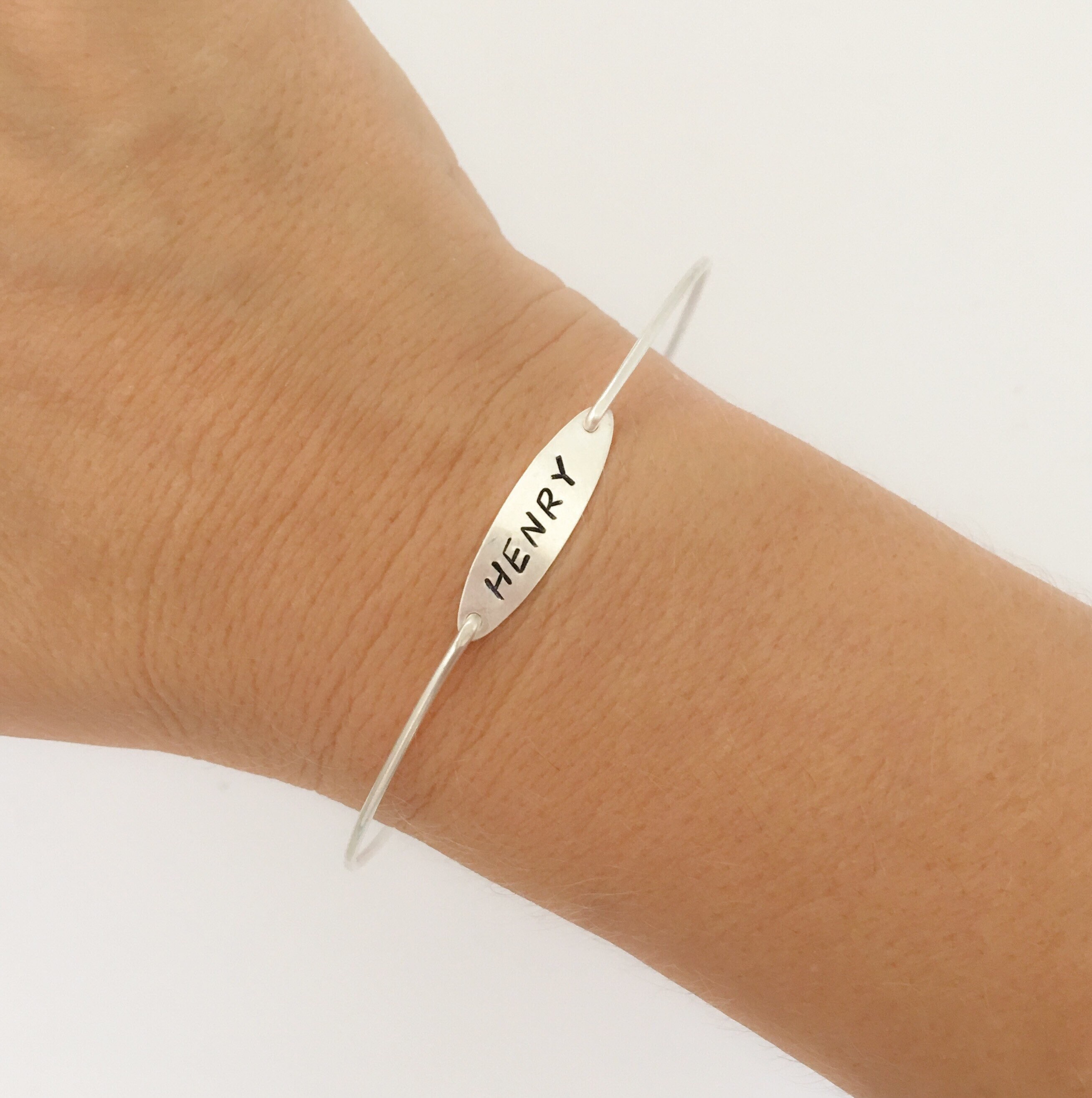 Name Bracelet Stacking Personalized Gift For Mom Bracelet With Kids Name Bracelet Stacking Personalized Gift For Mom Bracelet With Kids