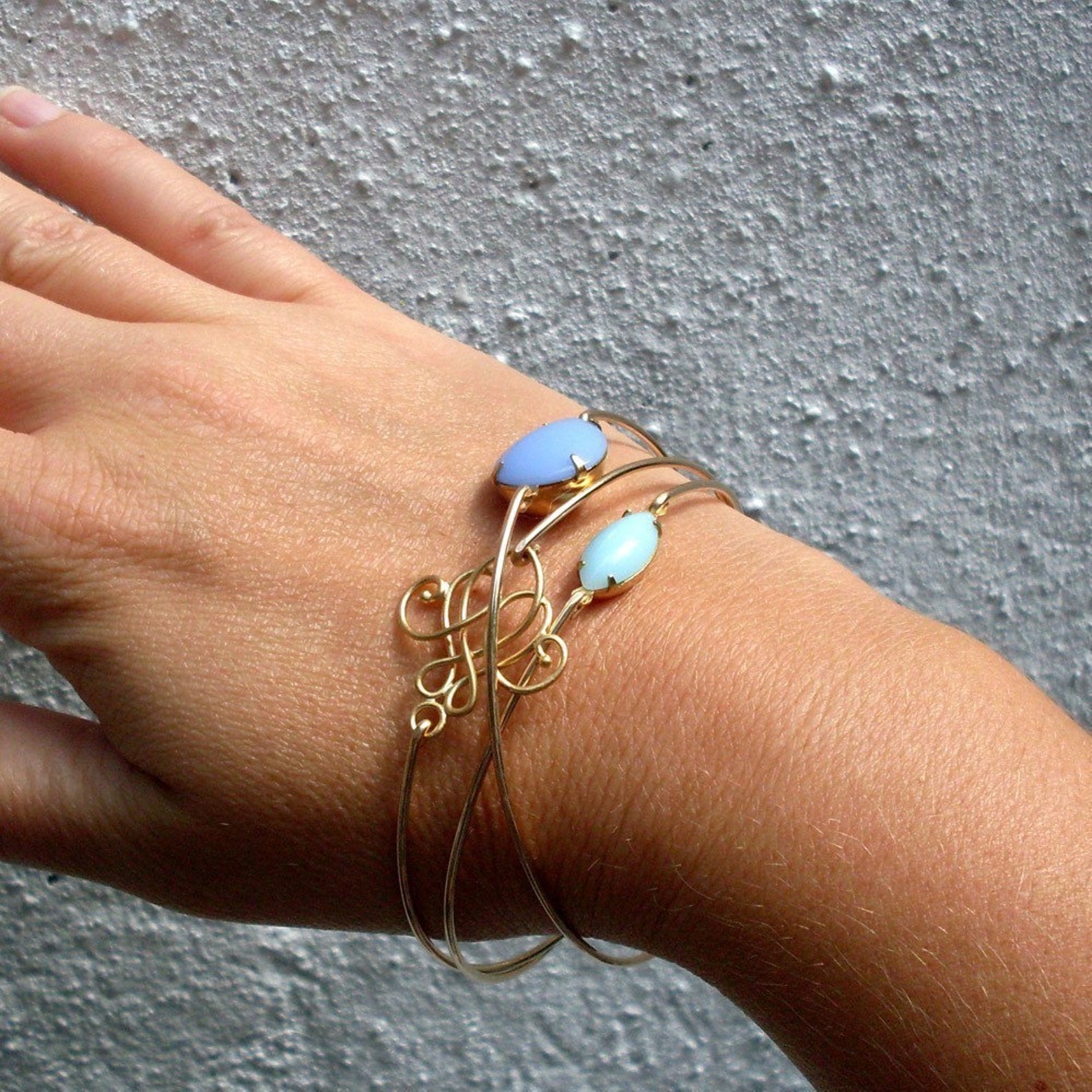 Blue Bracelet Set Blue Bracelets for Women Bracelets for - Etsy
