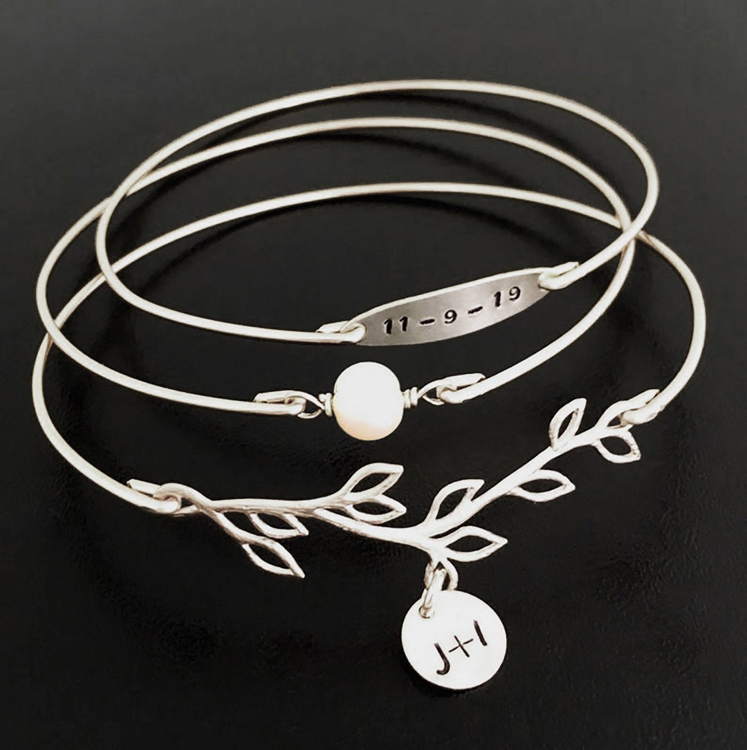 Sterling Silver Wedding Bracelets Wedding Day Jewelry Bride - Etsy