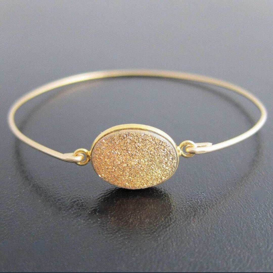 Gold Druzy Bracelet, Druzy Jewelry, Drusy Bracelet, Drusy Jewelry, Druzy Quartz Bracelet, Drusy ...