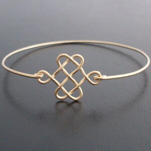 Celtic Knot Bracelet Bridesmaid Knot Bangle Celtic Bracelet for Women ...