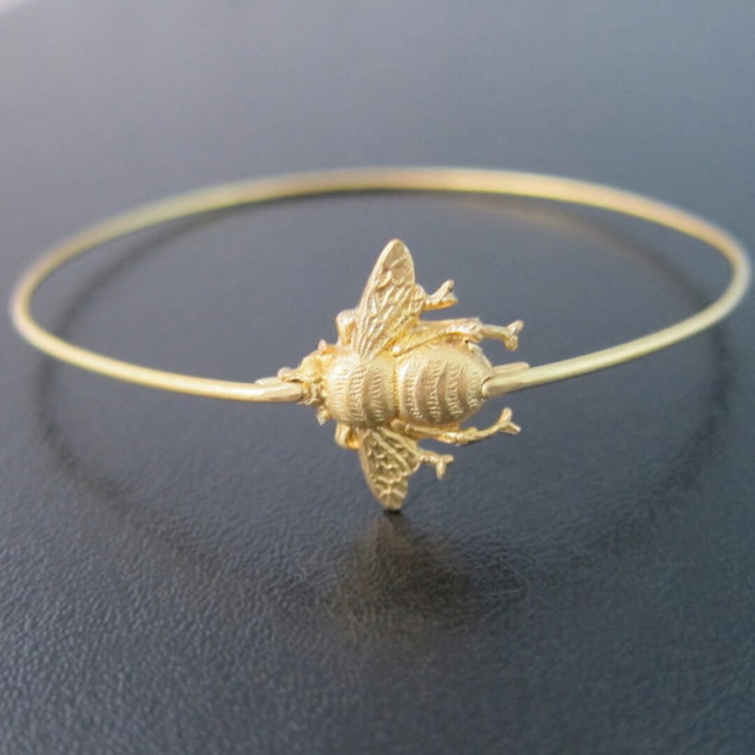 Bumble Bee Bracelet, Bumble Bee Jewelry, Bumble Bee Bangle Bracelet ...