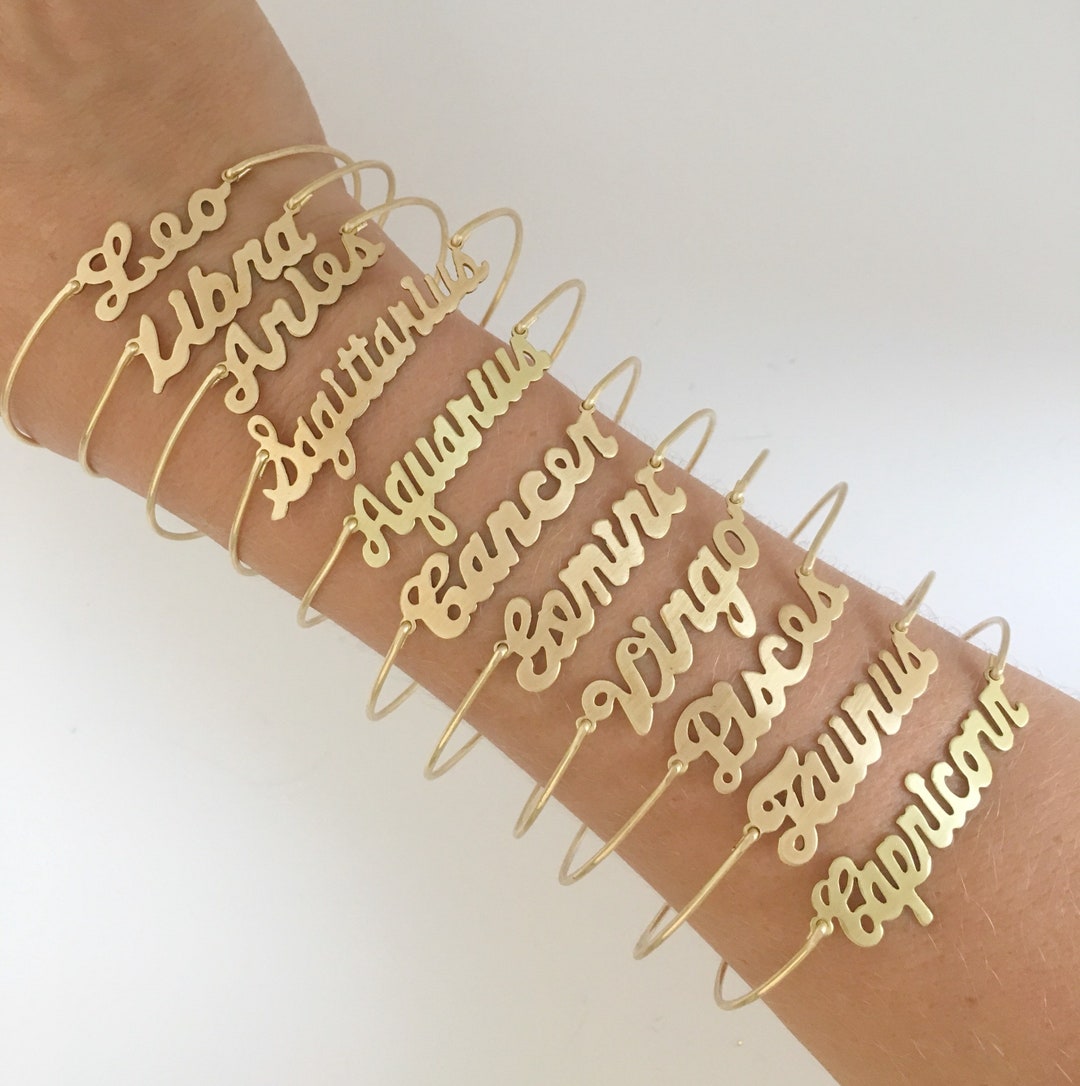 Zodiac Sign Bracelet Zodiac Jewelry Zodiac Bracelet Astrology Gift ...