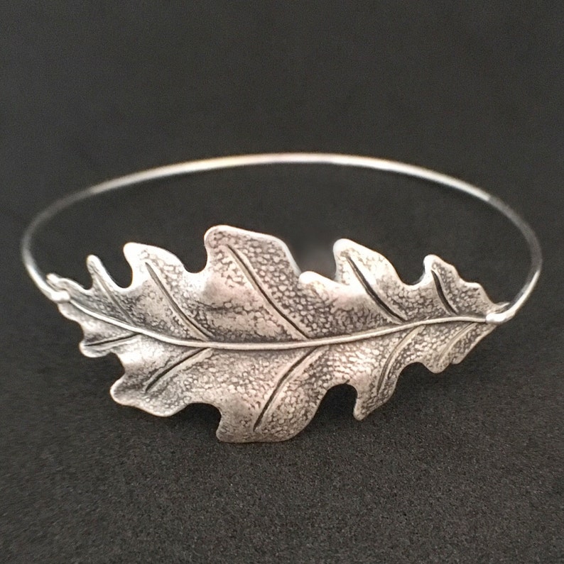 Oak Leaf Bracelet Oak Leaf Jewelry Christmas Gift for Nature Lover ...