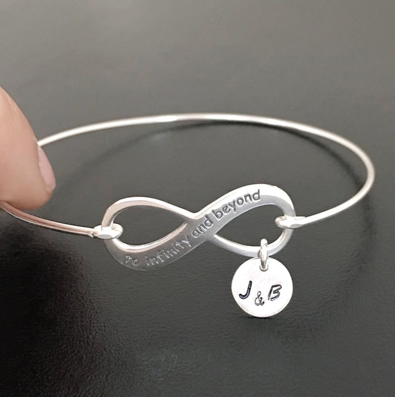 Together Forever Sterling Silver Infinity Bracelet Valentines Gift Idea ...