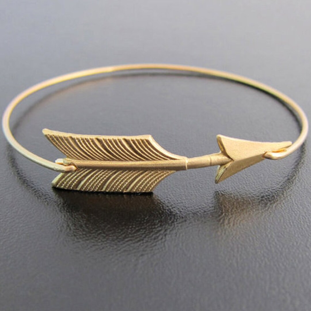 Arrow Bracelet for Women Arrow Bangle Bracelet Arrow Jewelry Brass ...