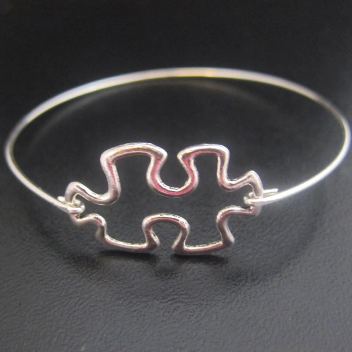 Puzzle Piece Bracelet, Jigsaw Puzzle Jewelry, Jigsaw Puzzle Bangle ...