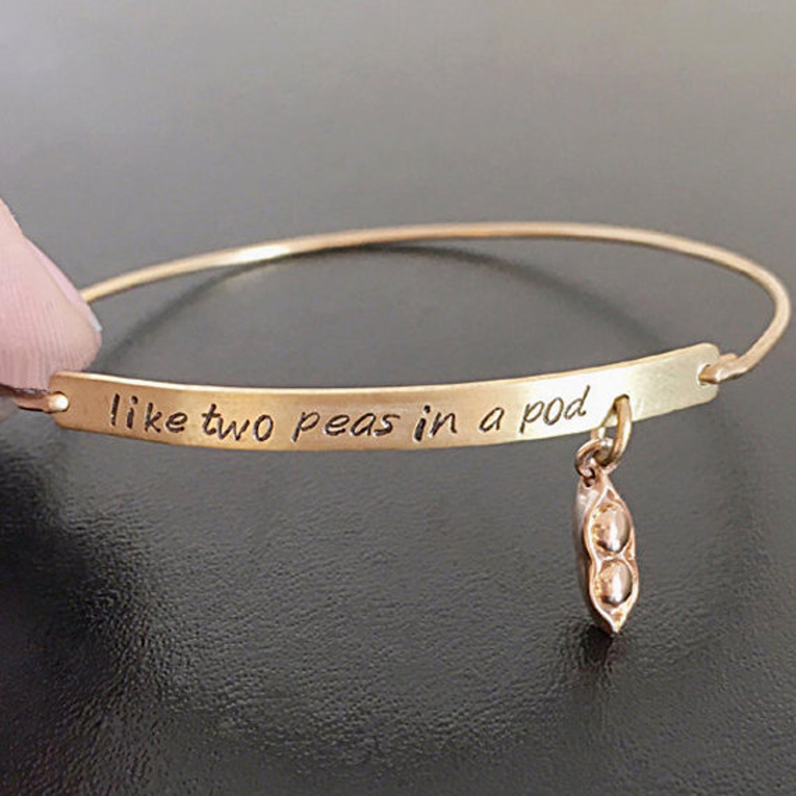 Two Peas in a Pod Jewelry Gift Best Friend Peas in a Pod - Etsy