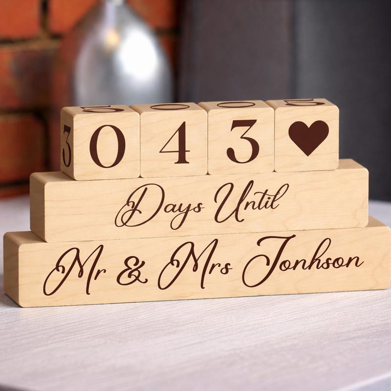 Countdown Blocks - Etsy
