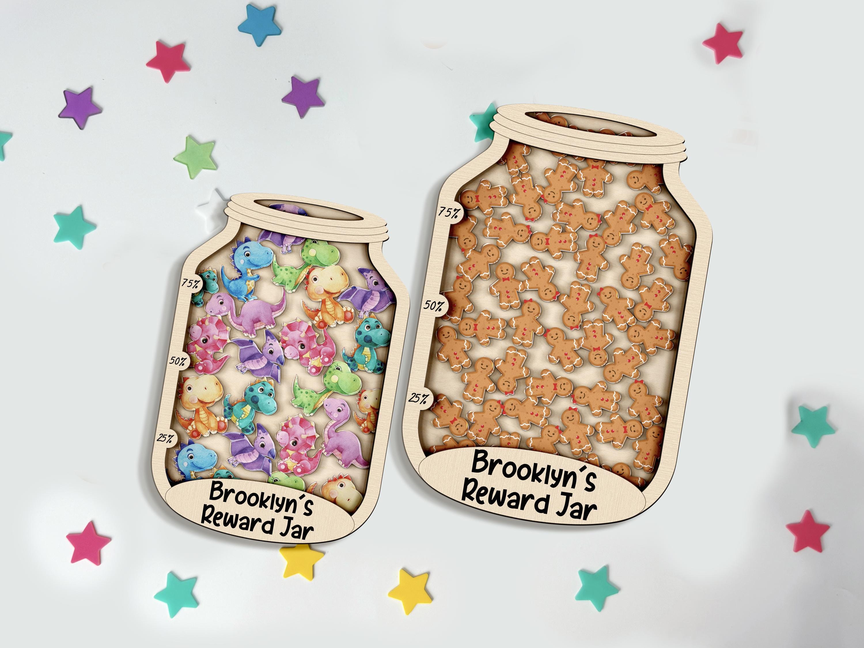 Magnetic Reward Jar With Tokens, Reward System for Kids Behavior ...