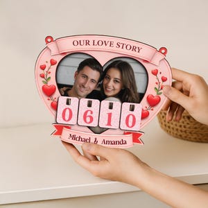 Custom Couple Days in Love Tracker Frame,couple Love Days Counter,our ...