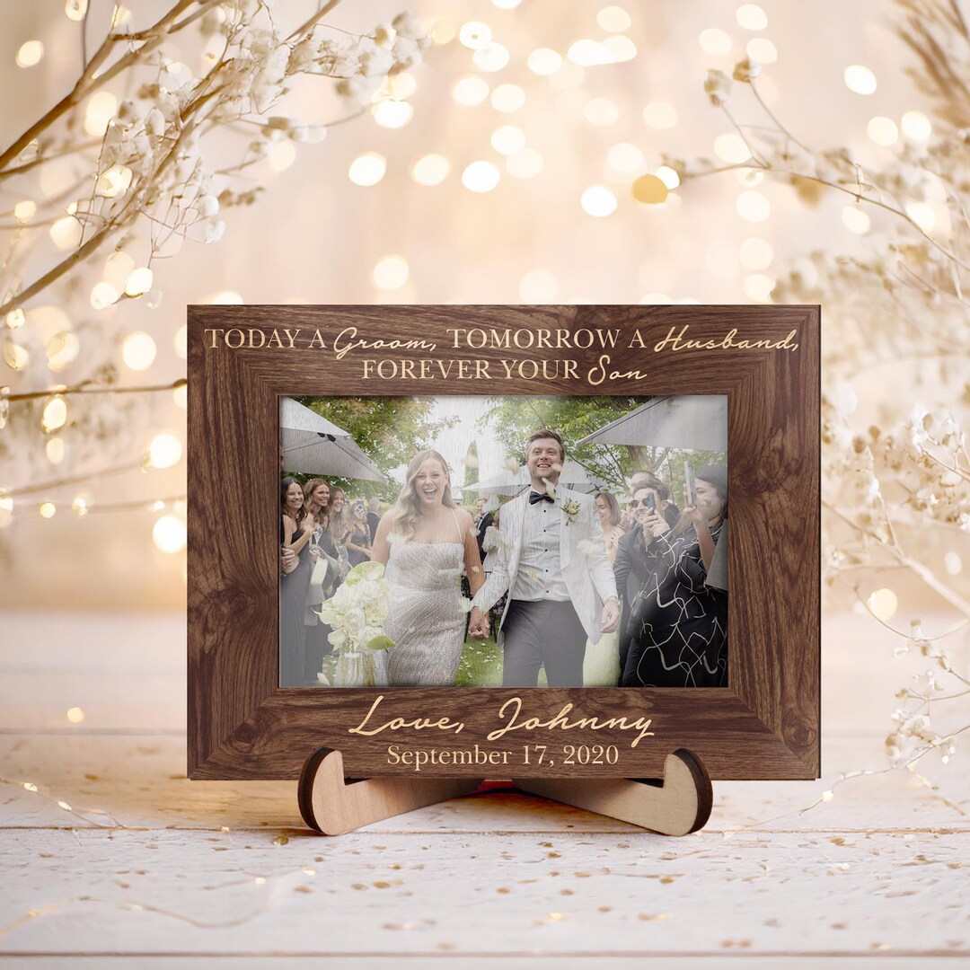Custom Photo Frame,parents of the Groom,wedding Picture Frame,today a ...