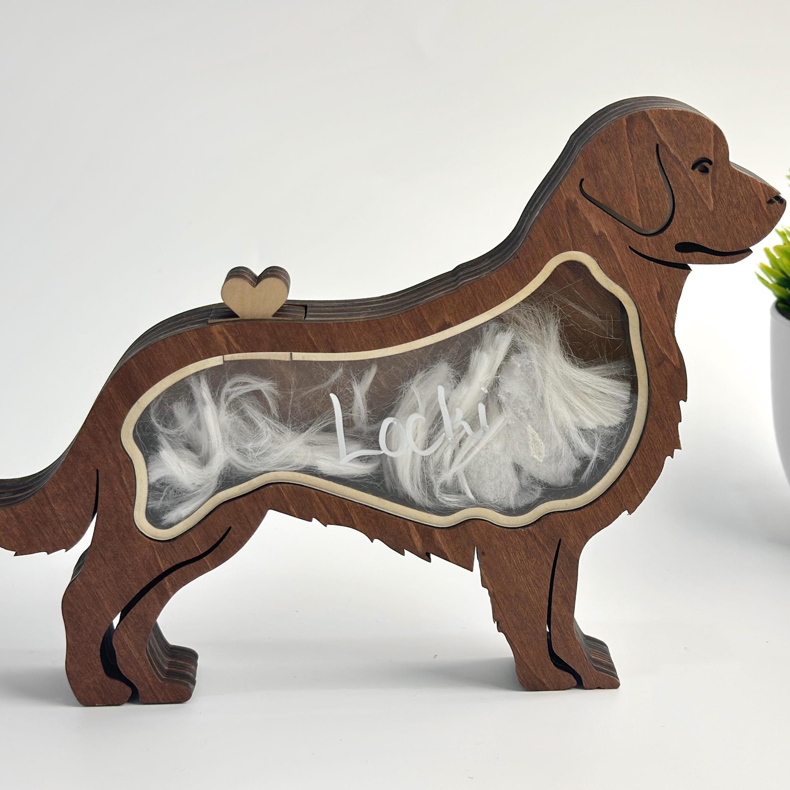 Wooden Pet Fur Memorial Keepsake Shadowbox,pet Urn Ashes Teeth Memorial ...
