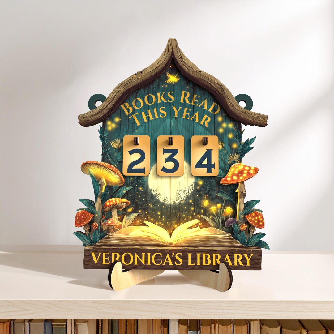 Personalized Books Read This Year Counter,books Read Tracker,book Lover ...