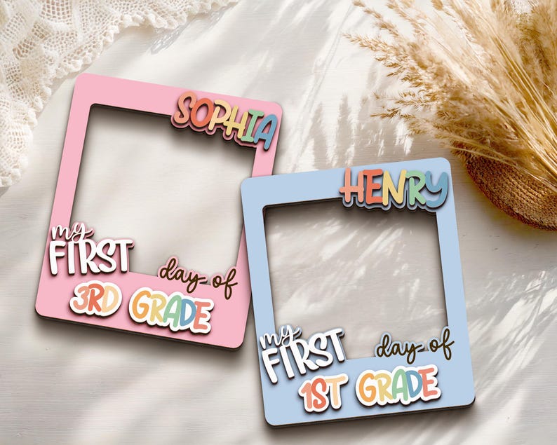 Personalized Photo School Year,teacher Photo Prop,classroom Decor,first ...