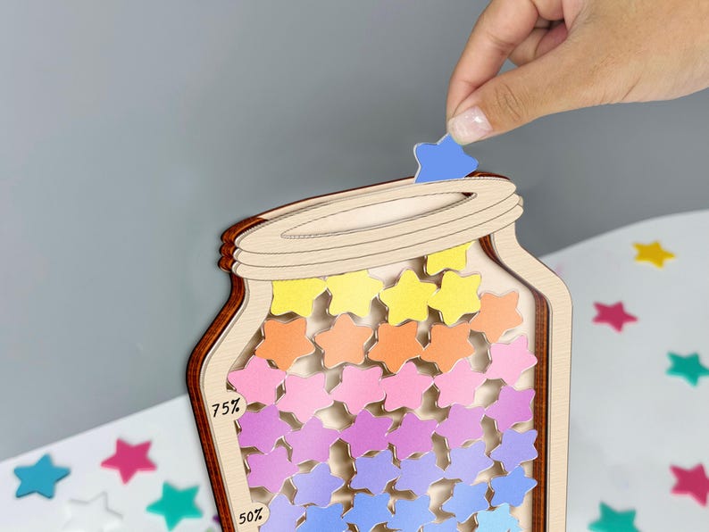Magnetic Reward Jar With Tokens, Reward System for Kids Behavior ...
