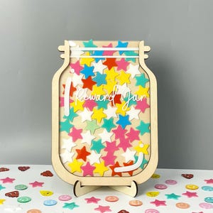 Magnetic Reward Jar,smiley Face Token,reward Jar With Star Token,potty ...