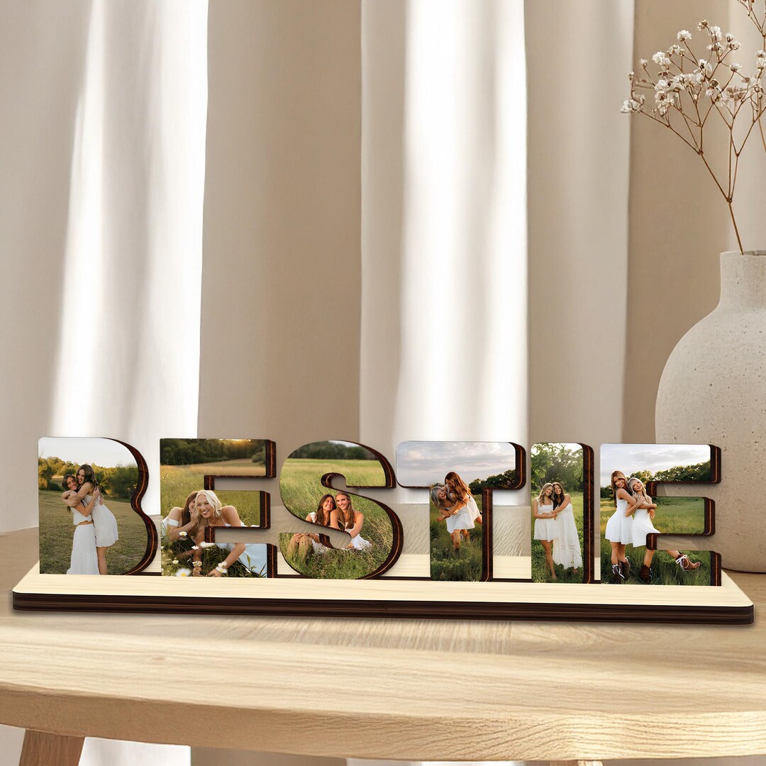 Custom Friendship Photo Frame,besties Photo Wooden Sign,bff Birthday ...