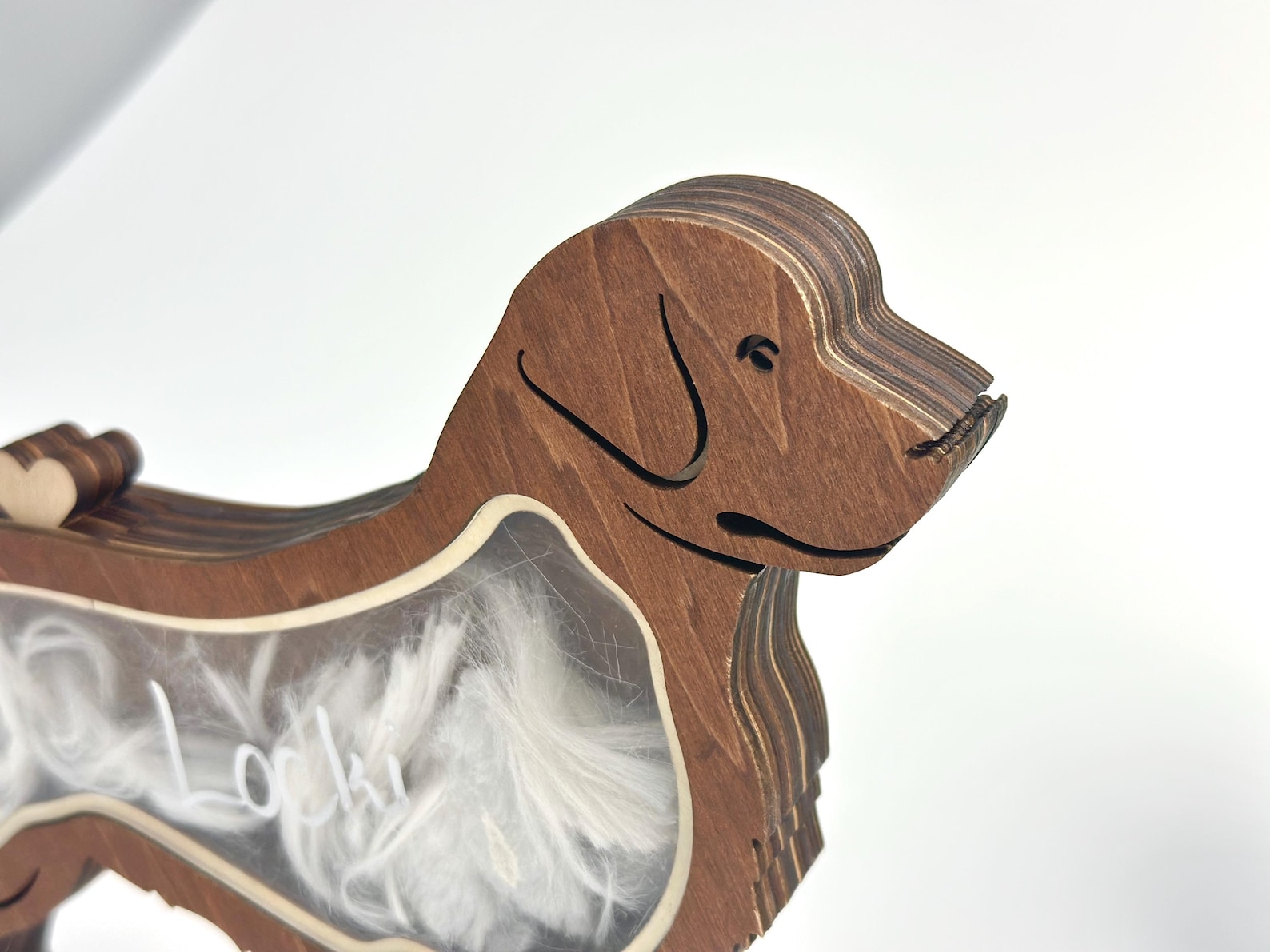 Wooden Pet Fur Memorial Keepsake Shadowbox,pet Urn Ashes Teeth Memorial ...